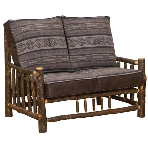 Fireside Lodge Hickory Log Frame Sofa – Western Passion