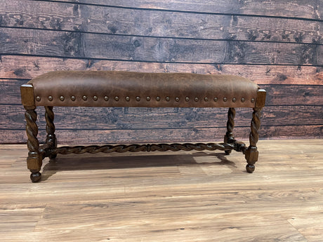 Western Leather Bench Western Passion