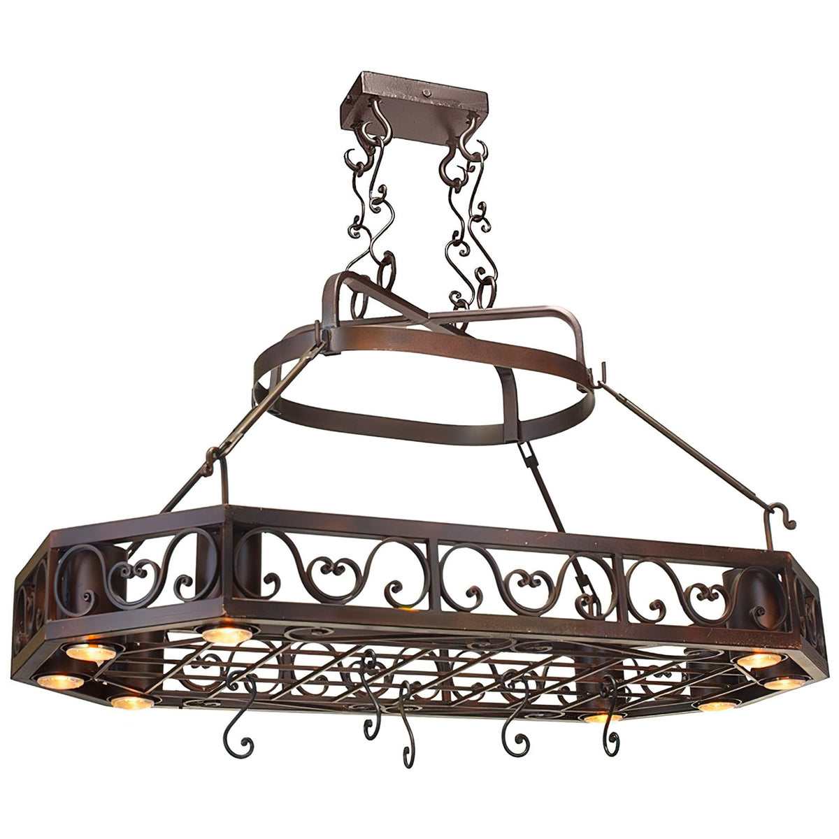 Spanish Oaks Iron Pot Rack – Western Passion