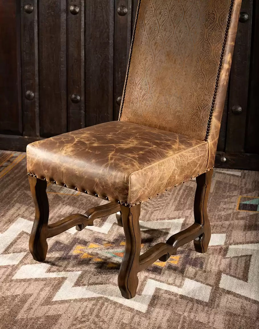 Cattle Baron Leather Dining Chair – Western Passion