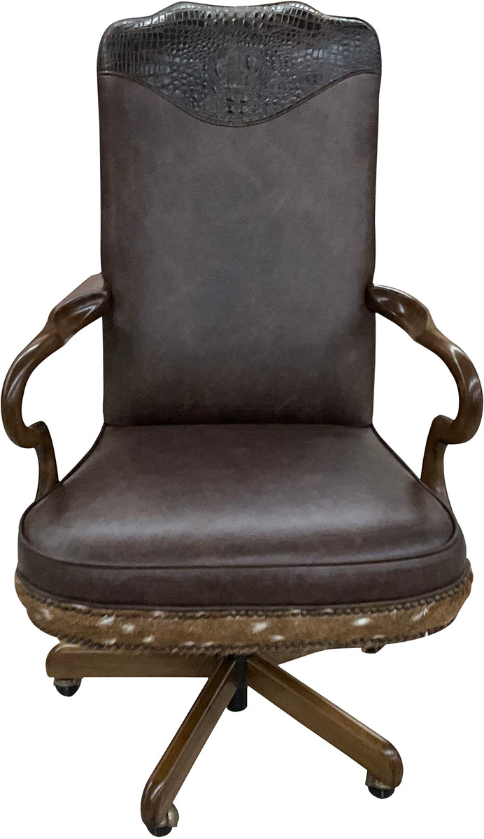 Comanche Axis Hide Office Chair – Western Passion