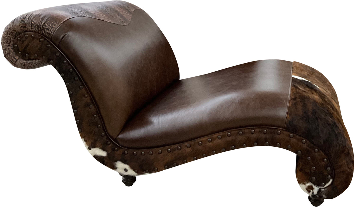 High Plaines 2 Western Cowhide Double Chaise Lounge – Western Passion