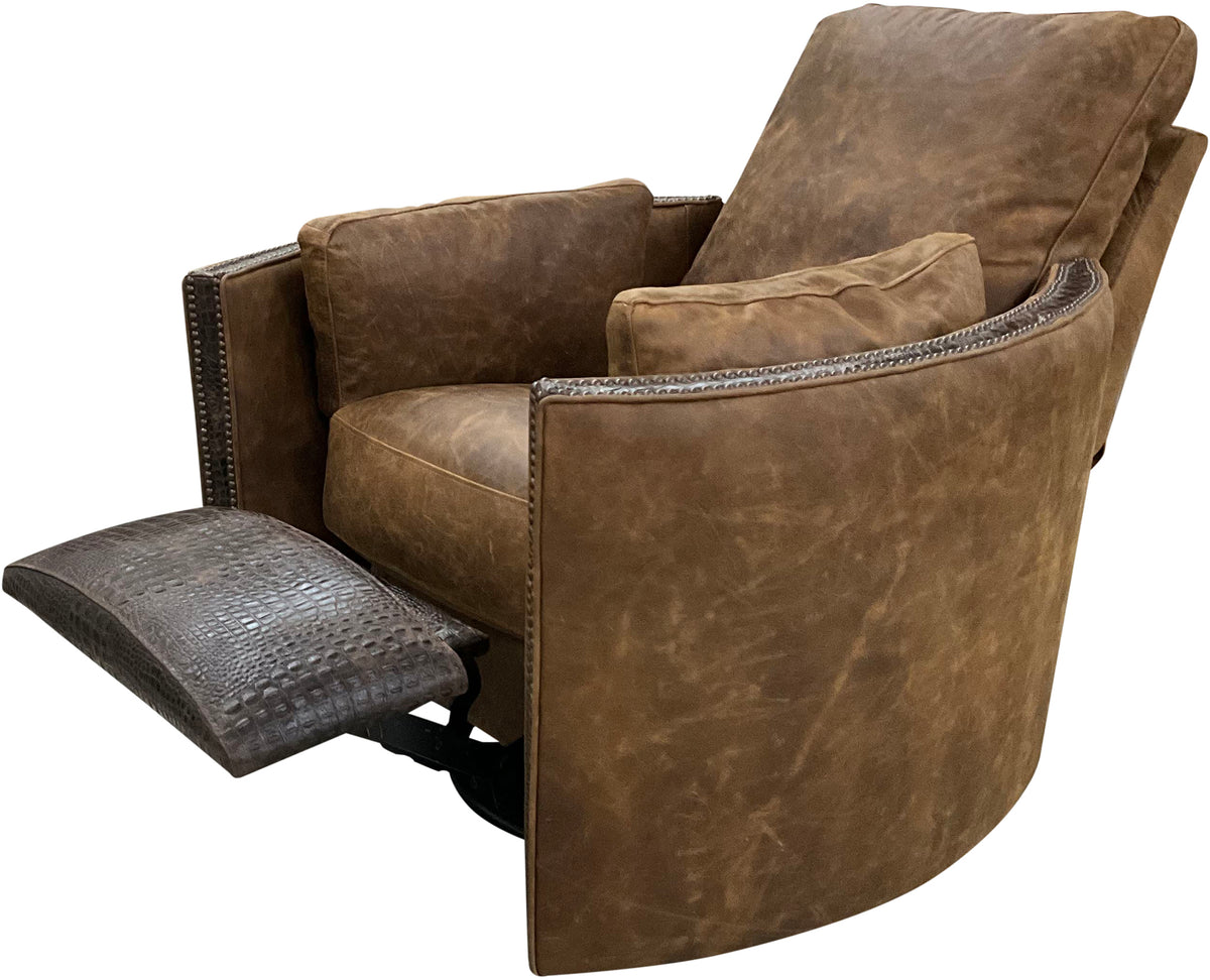 Huntsman Western Leather Swivel Glider Recliner – Western Passion