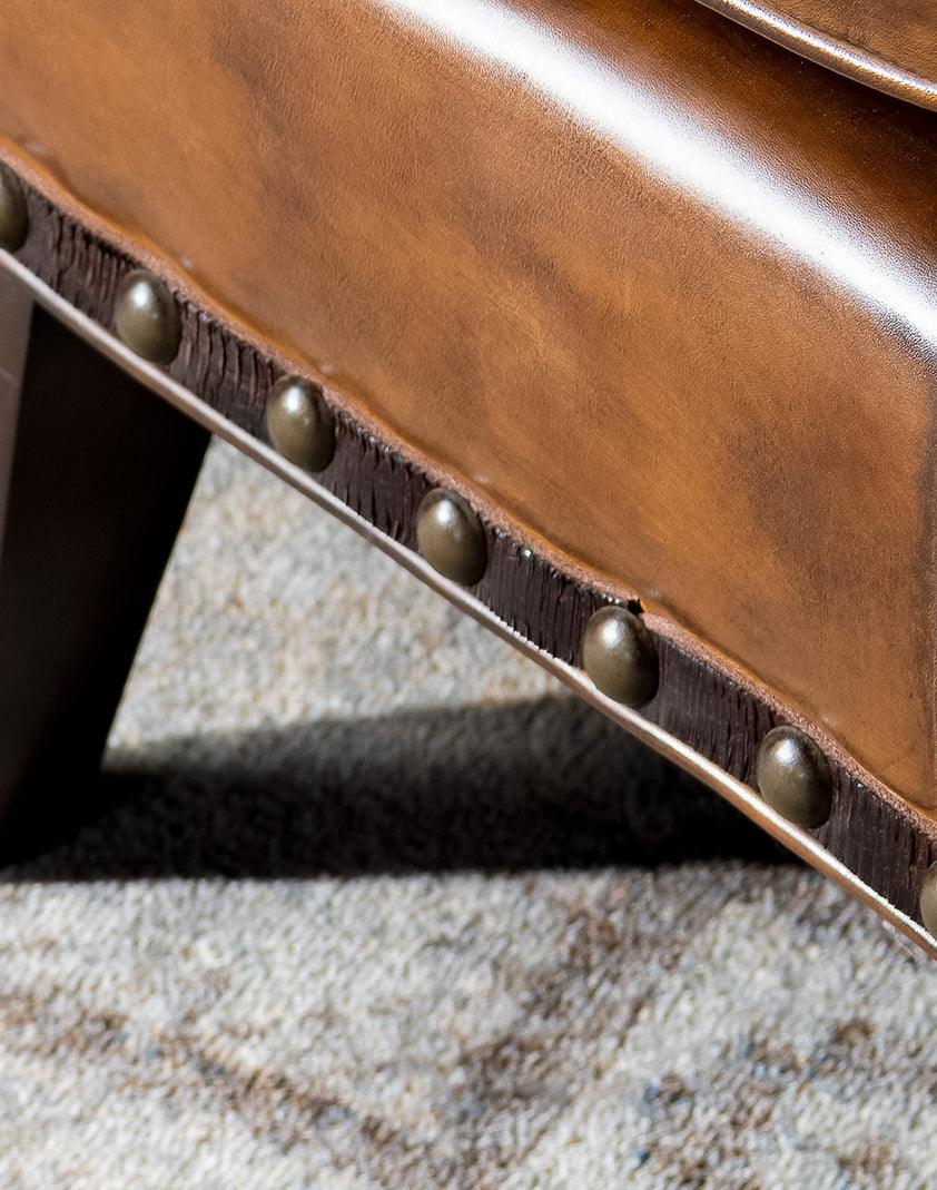 Opulent Western Leather Sofa – Western Passion