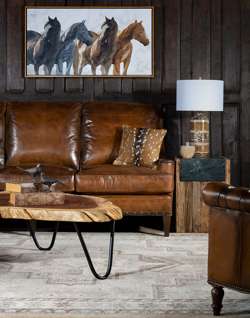 Opulent Western Leather Sofa – Western Passion