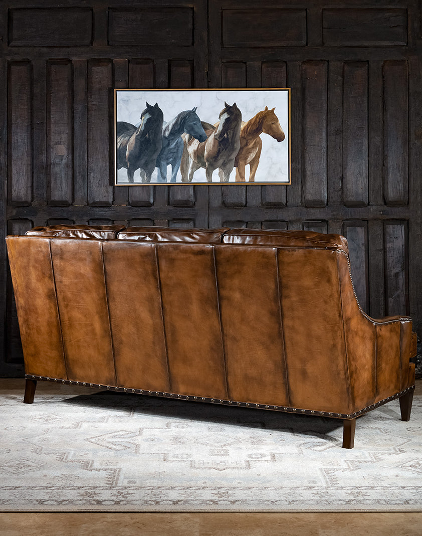 Opulent Western Leather Sofa – Western Passion