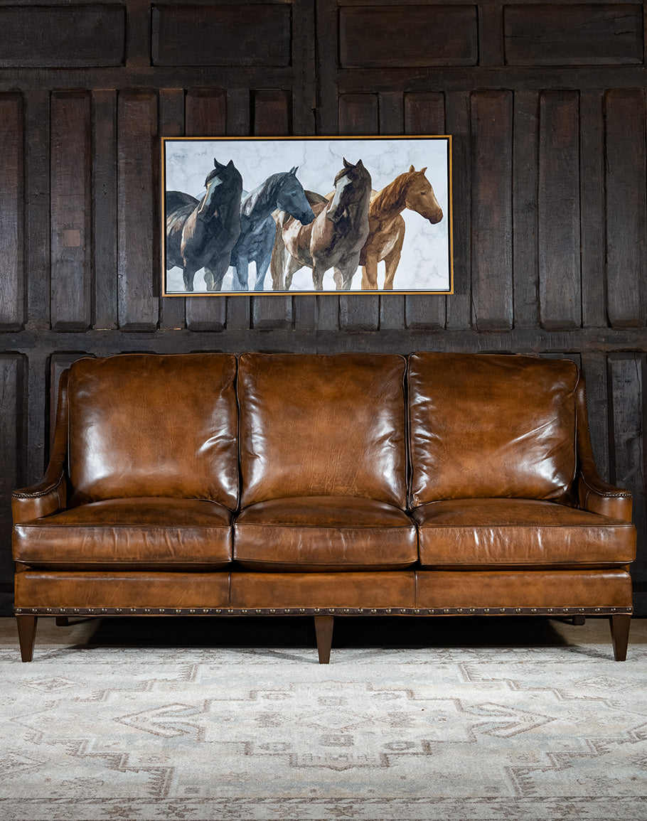 Opulent Western Leather Sofa Luxury Style – Western Passion