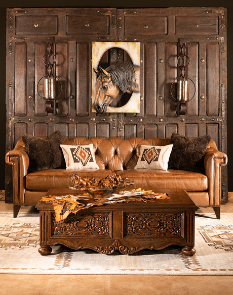 Remy Western Leather Chesterfield Sofa Western Passion