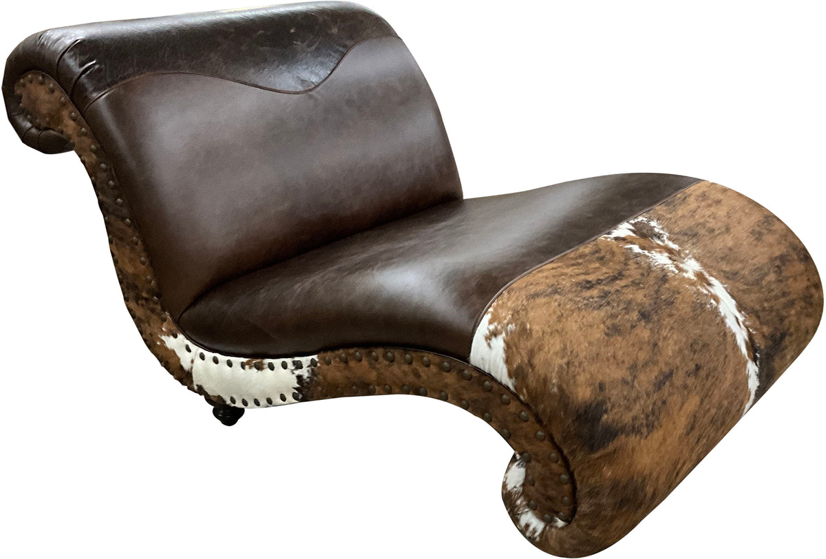 Western Luxury Chaise Lounge Leather Accent – Western Passion
