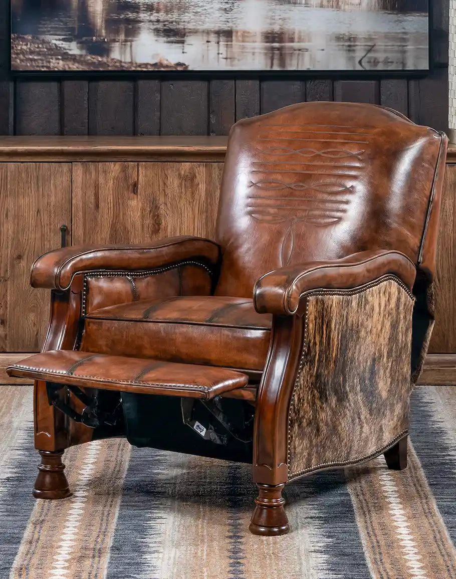 Ancestral Western Leather Recliner - Luxury, Comfort, & Timeless Style ...