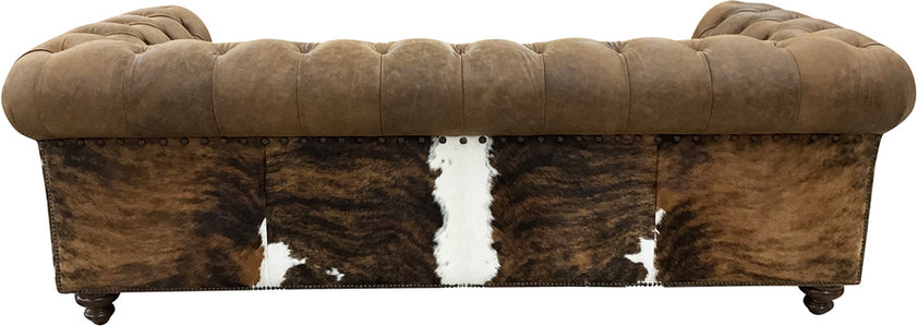 Aztec Tufted Sofa – Luxurious Western Chesterfield Cowhide Sofa ...