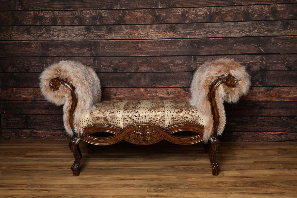 Western Tibetan Lamb Leather Bench – Western Passion