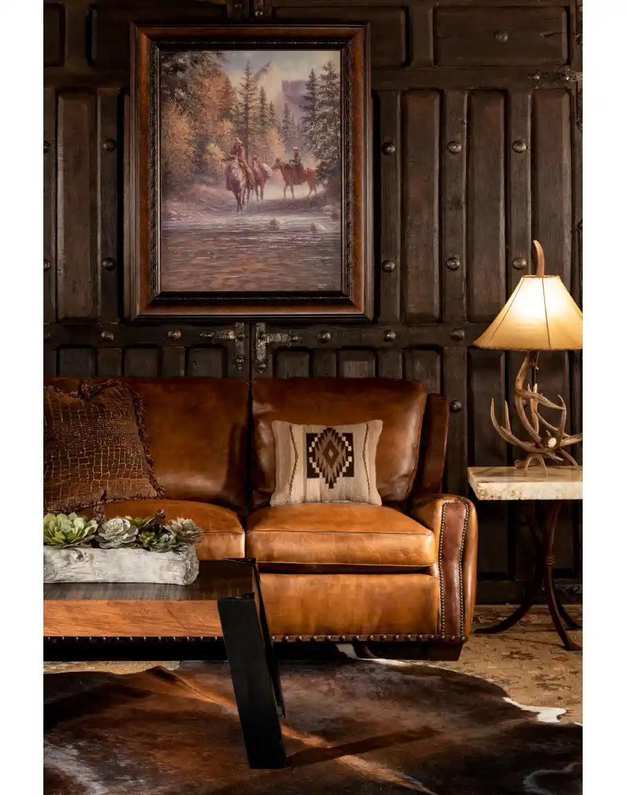 Cowboy Leather Sofa – Rustic Charm & Modern Comfort – Western Passion