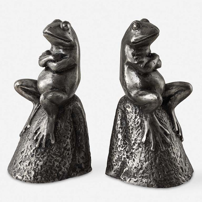 Dreaming Frog Bookends, Set of 2 – Western Passion