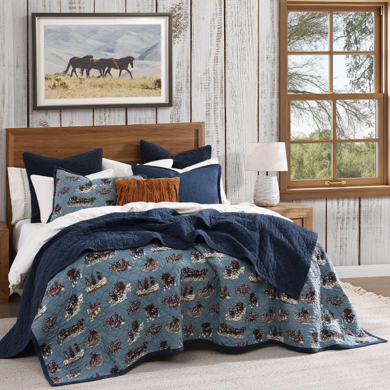 Settler Reversible Quilt Set – Western Pioneer Bedding in Cotton ...