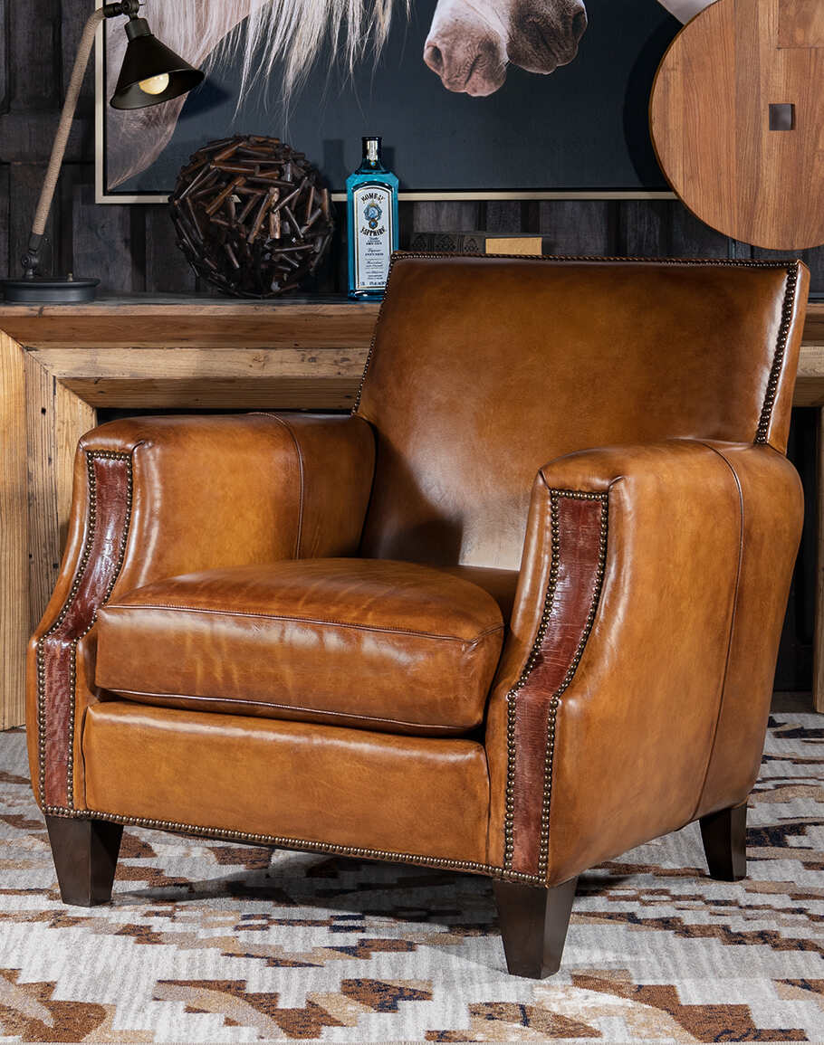 The Pioneer Club Chair - Handcrafted Leather & Rustic Elegance ...