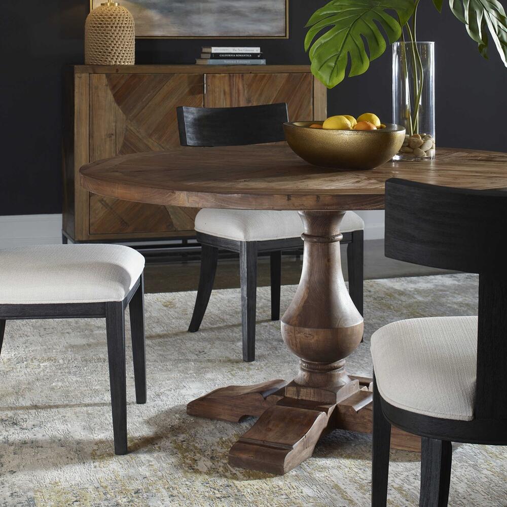 Traditional Wooden Pedestal Dining Table – Western Passion