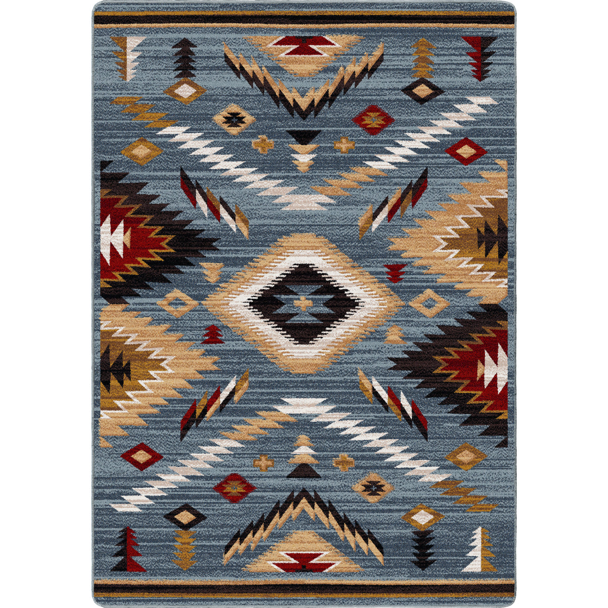 Interlaced Horizon - Gray Stone Area Rug – Western Passion