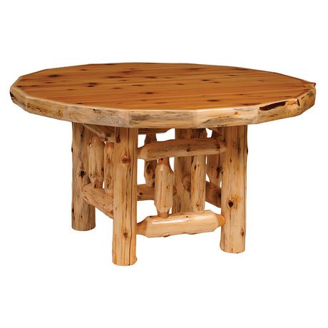 Round cedar table top store