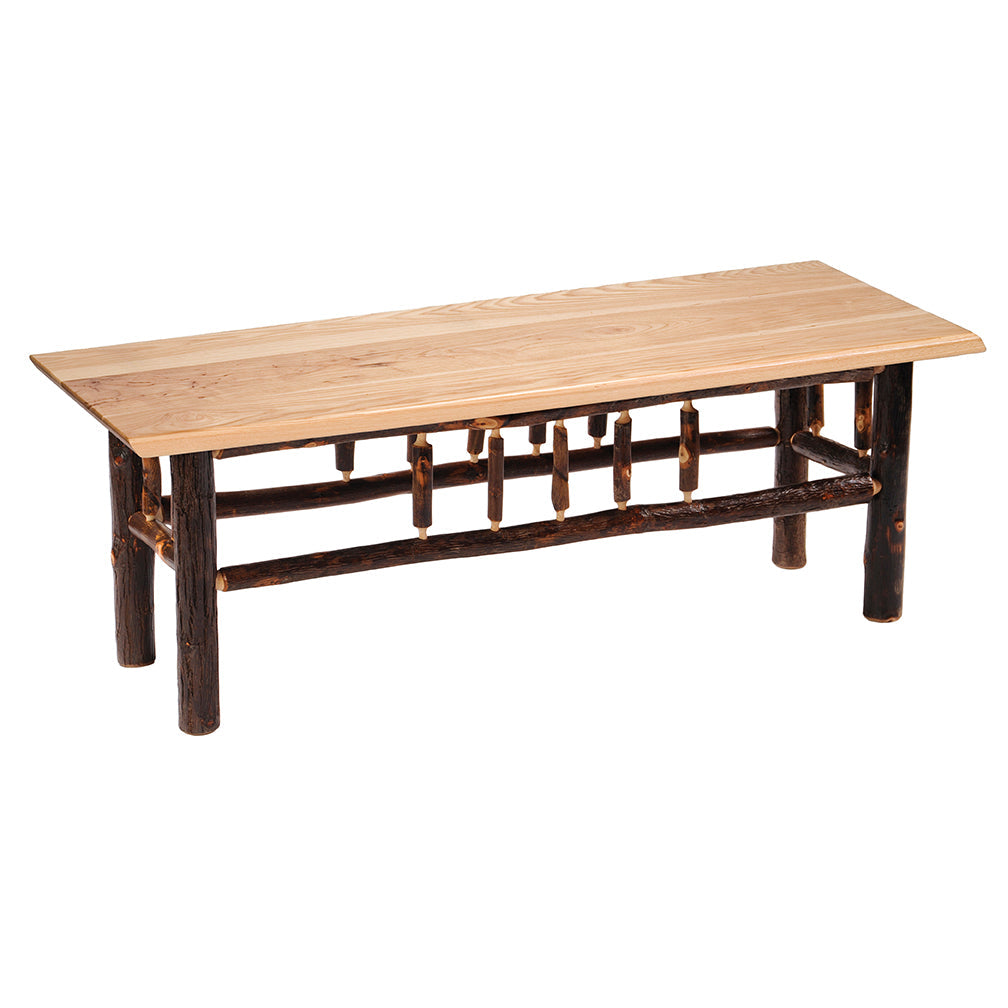 Fireside Lodge Hickory Log Bench – Western Passion