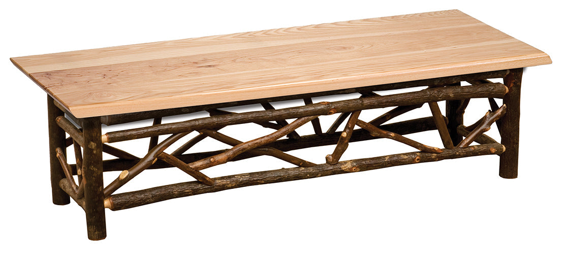Fireside Lodge Hickory Twig Log Bench – Western Passion