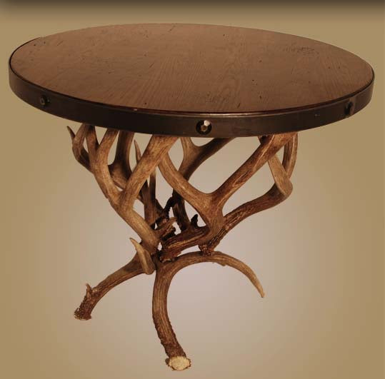Mule Deer Antler End Table – Western Passion