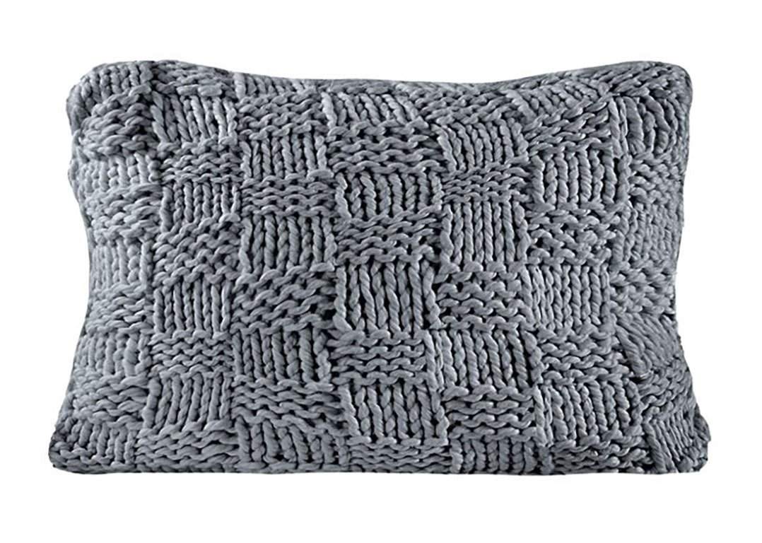 Hand Knitted Chess Dutch Euro - Slate – Western Passion