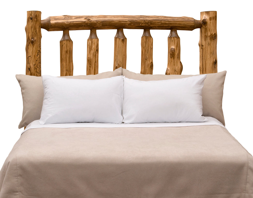 Fireside Lodge Cedar Traditional Log Headboard – Western Passion