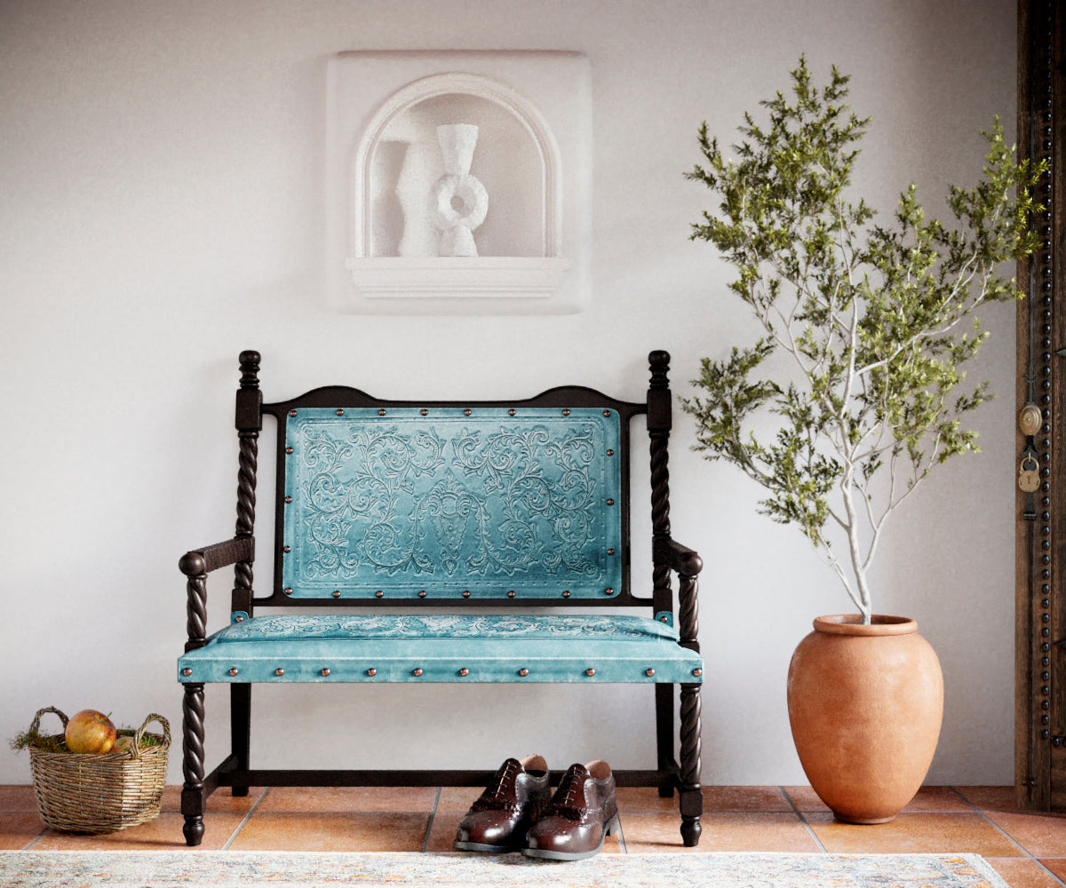 Soloman Bench - Turquoise – Western Passion