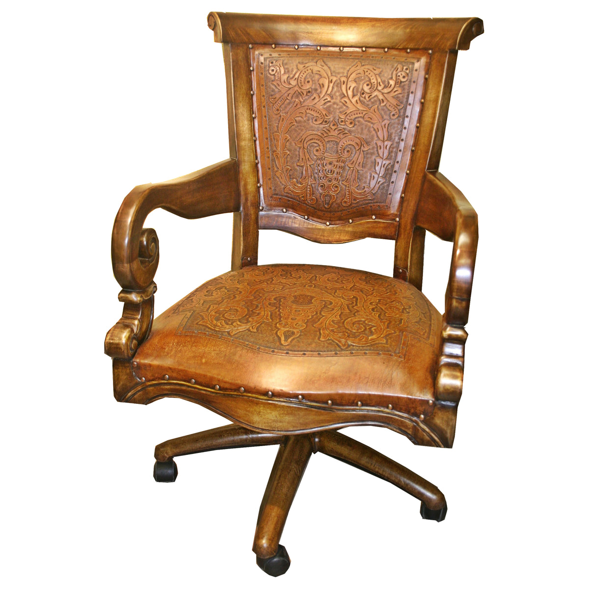 Rustic Swivel Office Chair – Western Passion